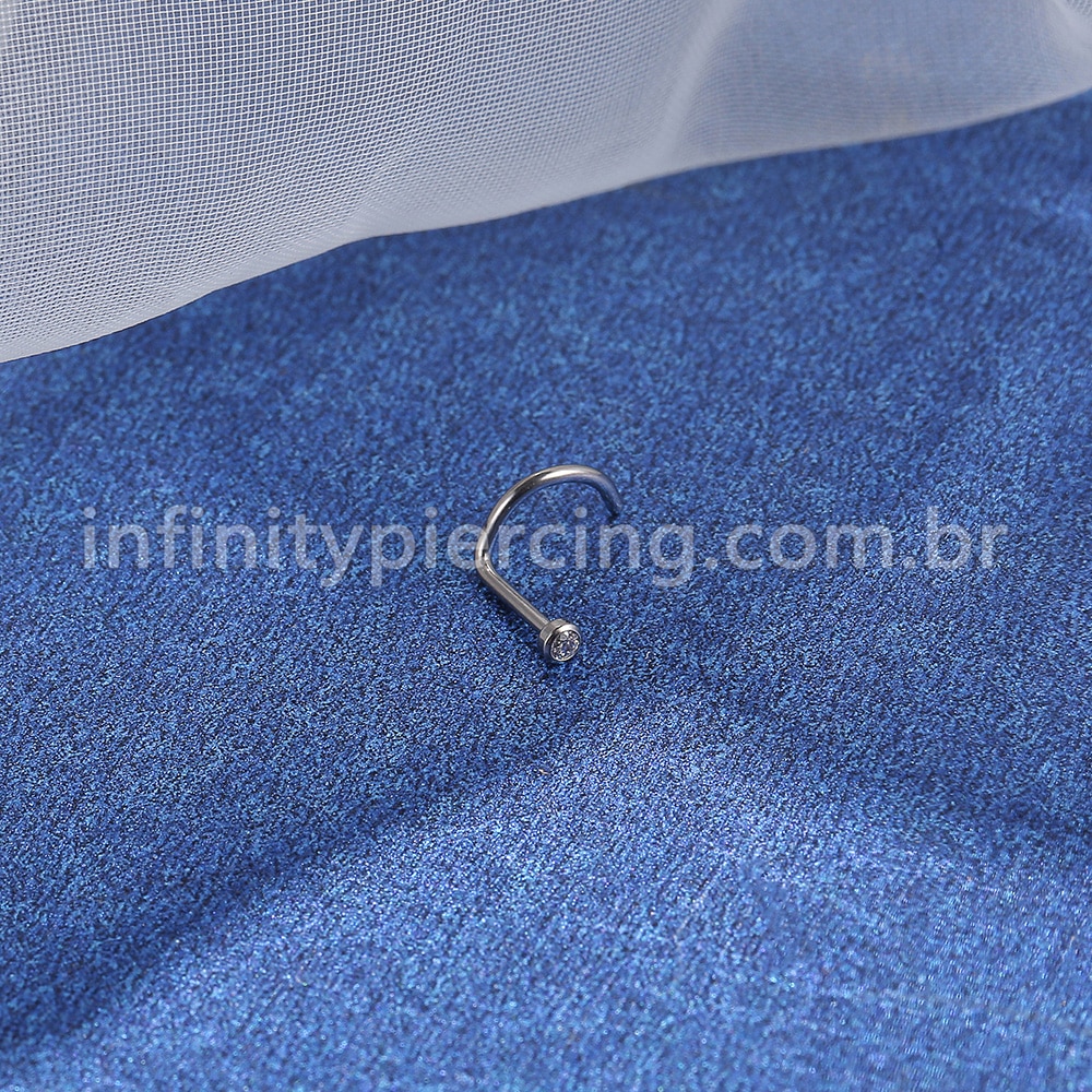 Piercing Nostril Titânio Zircônia - Infinity Piercing