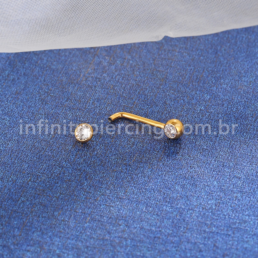 Piercing Titânio Intimo Zircônia Cravada - Infinity Piercing